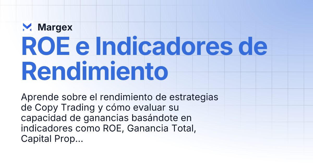 ROE e Indicadores de Rendimiento | Margex
